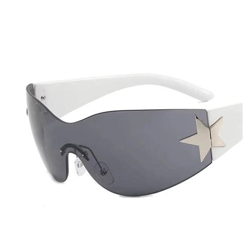 Y2k Silver Star Sunglasses