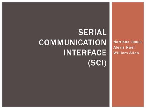 Serial Communication Interface Sci