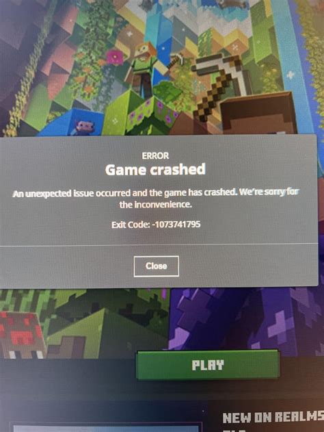 Need Help With This Exit Code 1073741795 R Minecraft