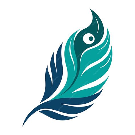 Peacock Feather Logo Design Vector Art And Illustration Premium Ai Generated Vector