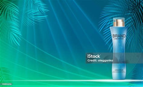 광고 또는 잡지 배경을 위한 디자인 화장품 제품 템플릿 3d 현실 벡터 일러스트 레이 션 공란에 대한 스톡 벡터 아트 및 기타 이미지 공란 광고 노화 Istock