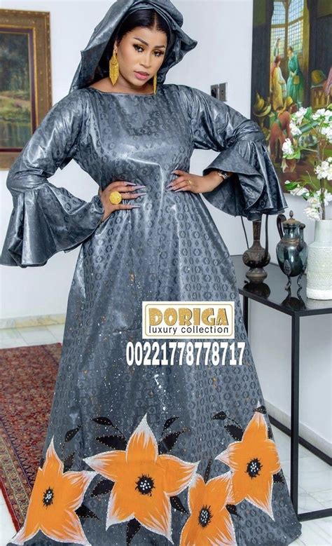 Robe Getzner Senegalaise Mifa Création Robe Africaine Haute Couture Model Robe Pagne
