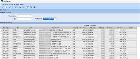 Viewing Inventory By Warehousebin Location Kinetic Erp Epicor User Help Forum