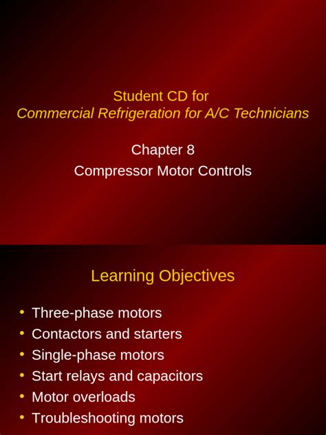 Chapter 08 Compressor Motor Controls Pdf Relay Capacitor
