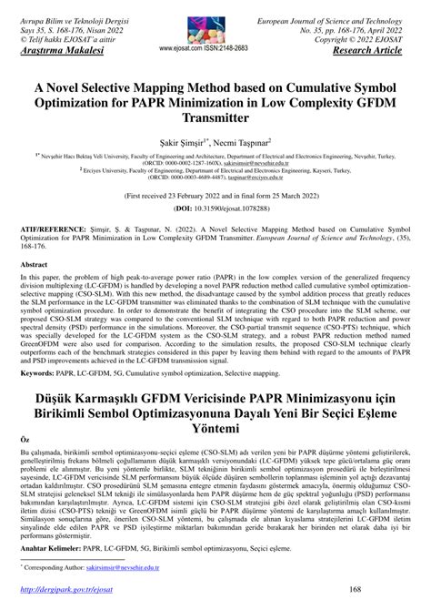 pdf a novel selective mapping method based on cumulative symbol optimization for papr