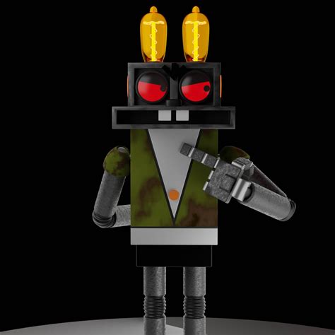Robot From You Just Wait 3d Model By Arfo