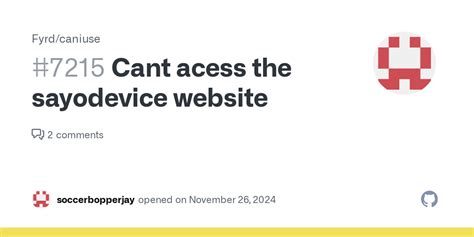 Cant Acess The Sayodevice Website · Issue 7215 · Fyrdcaniuse · Github