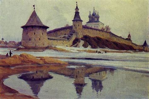 Авторские галереи Щербаков Борис Валентинович Псковский кремль Живопись [Пейзаж] Пейзажи