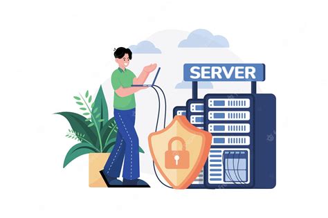 Premium Vector Cyber Security Illustration Concept