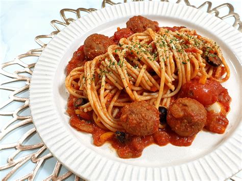 미트볼 토마토 스파게티 통밀 토마토 파스타 만들기 브런치메뉴