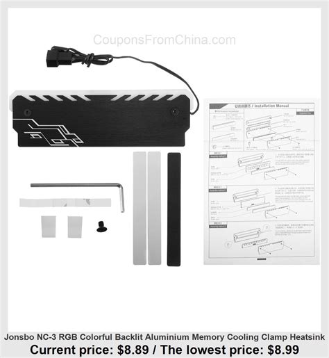Jonsbo Nc 3 Rgb Colorful Backlit Aluminium Memory Cooling Clamp