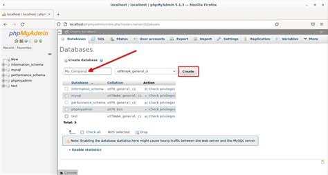 在xampp中使用php创建mysql数据库和表