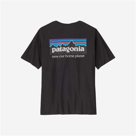 파타고니아 P 6 미션 오가닉 티셔츠 잉크 블랙 Patagonia Kream
