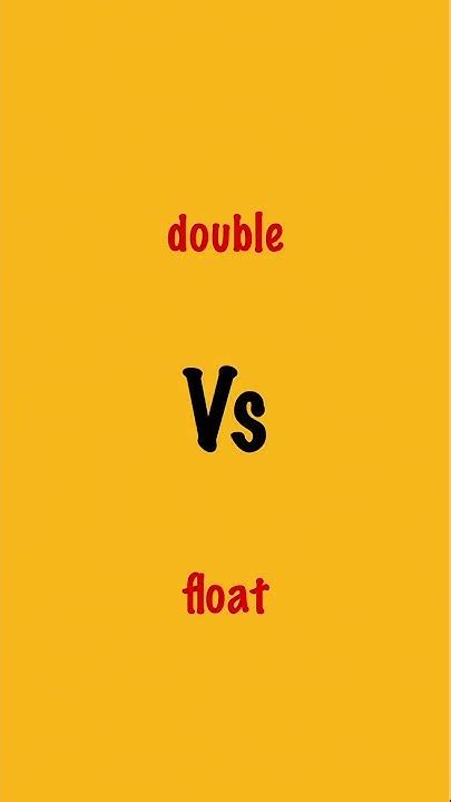 Difference Between Double And Float Shorts Cprogrammingdouble Float Bydubebox Youtube