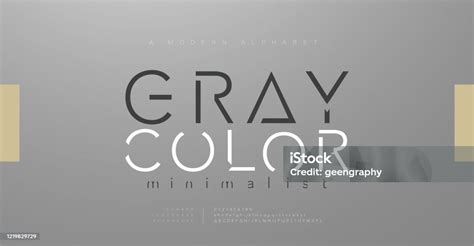 최소한의 현대 알파벳 글꼴을 추상화 타이포그래피 도시 기술 전자 디지털 음악 미래 창조적 인 글꼴 벡터 일러스트 점박이에 대한 스톡 벡터 아트 및 기타 이미지 Istock