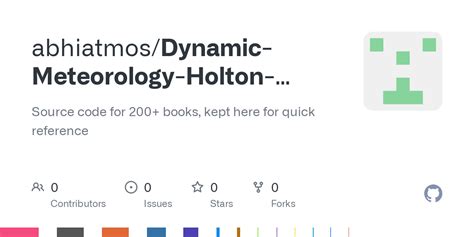 Dynamic Meteorology Holton Matlab Codeanintroductiontodynamicmeteorologyholtonchapter1