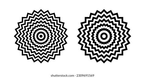 Radial Zig Zag Line Images Stock Photos D Objects Vectors