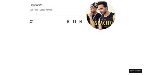 Music Player React Codesandbox