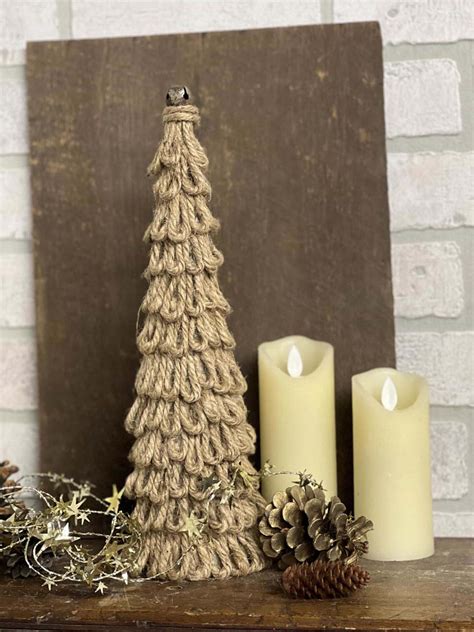 DIY Twine Or Ribbon Trees Perfect Christmas DIY The Junk Parlor