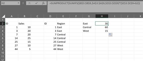 excel how can i aggregate values in one column based on the lookup