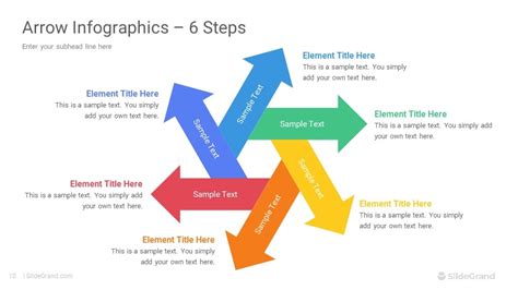 Arrow Steps Infographics PowerPoint Template Designs SlideGrand