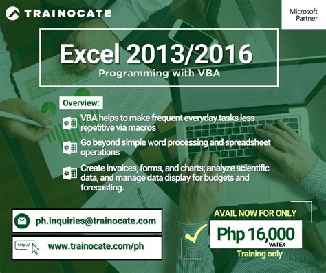 Trainocate Philippines On Linkedin Excel Vba Informationtechnology