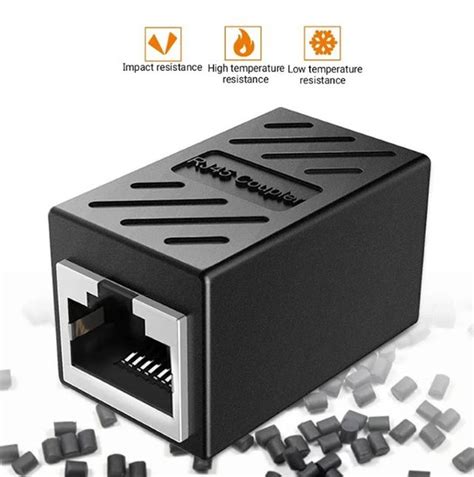 Female To Female Network LAN Connector Adapter Coupler Extender RJ45 Ethernet Cable Converter