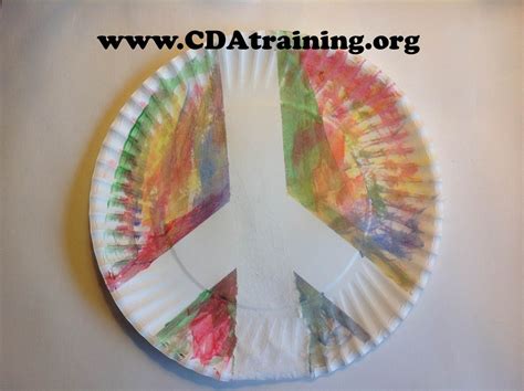 Peace Sign Paper Plates