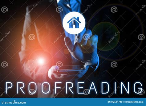 Sign Displaying Proofreading Business Approach Act Of Reading And Marking Spelling Grammar And