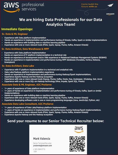 mark valencia on linkedin hiring dataarchitect bigdata