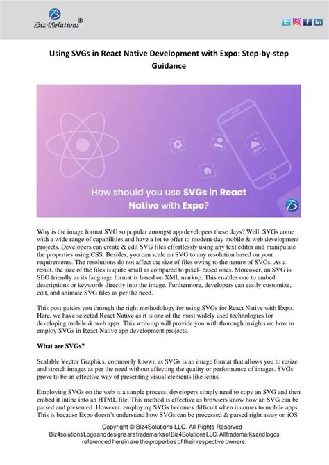 PPT Employing SVGs In React Native With Expo Key Steps PowerPoint Presentation ID