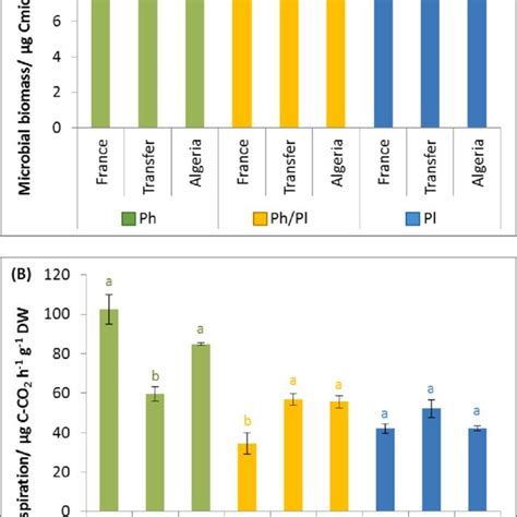 Active Microbial Biomass A And Basal Respiration B After 1 Year Of
