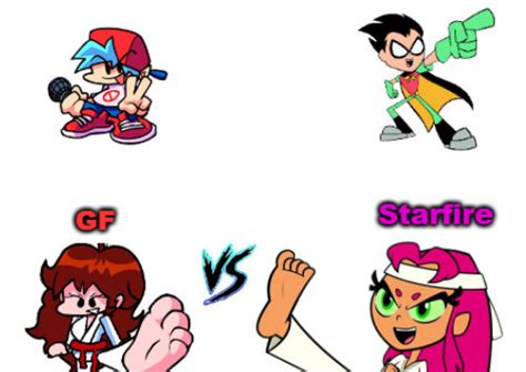 Fnf Gf Vs Ttg Starfire In A Karate Battle By Spugbug On Deviantart