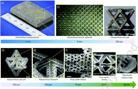 Multiscale Structures With Hierarchical Lattice Architectures Download Scientific Diagram