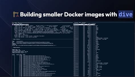 How To Reduce The Size Of A Docker Image Using Dive By Depot Medium