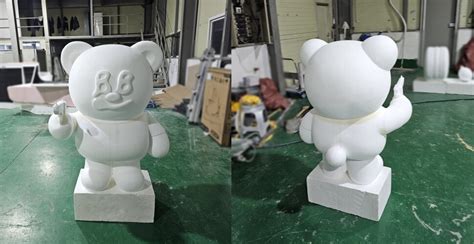 배드블루 브랜드 곰 캐릭터 Frp 조형물