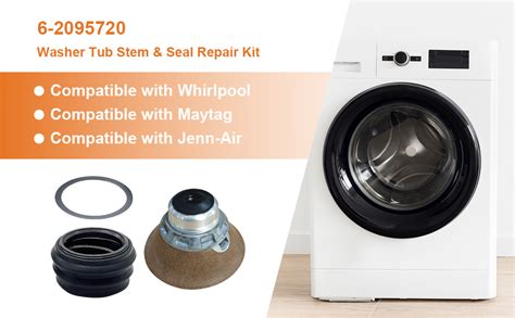 6 2095720 Washer Tub Stem And Seal Repair Kit Compatible