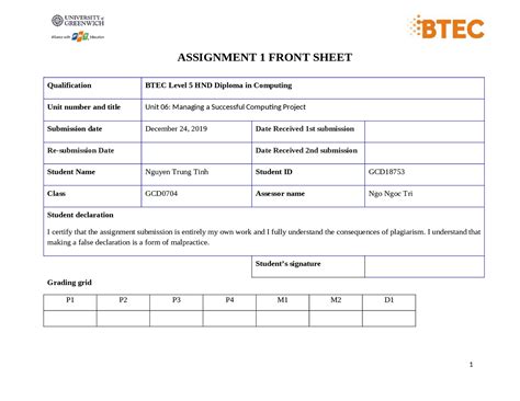 Unit 06 Managing A Successful Computing Project Assignments Management Of Health Service