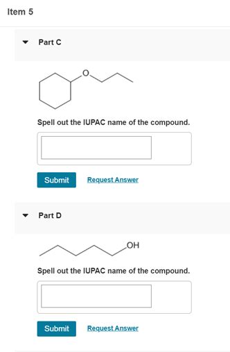 Solved Spell Out The IUPAC Name Of The Compound Part B Chegg Com