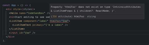 ListItem Doesn T Accept Prop HtmlFor TypeScript Issue 12486 Mui
