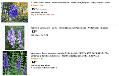 Plant Faqs Aconitum Napellus Aconite Monkshood Wolfsbane