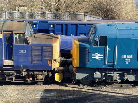 Adrian A Class 37 37612 And The Recently Restored Class 45 45105