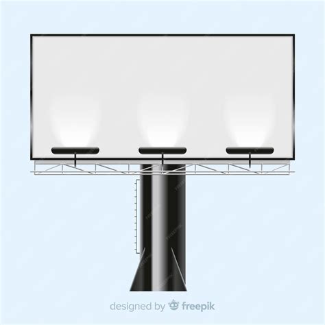 현실적인 광고 판 배경 무료 벡터