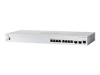 Cisco Business 350 Series CBS350 8XT Switch 8 Portar Administrerad Rackmonterbar