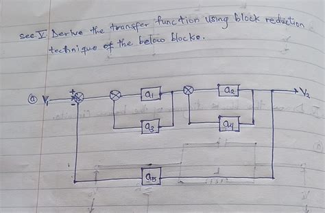 Solved Sec I Derive The Transfer Function Using Block