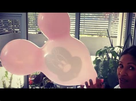 Pink Minnie Mouse Balloon 🎈 Blowing Up A 22 56cm Disney Balloon