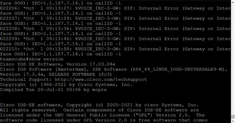 solved voice iec 3 gw sip internal error gateway or interface oos cisco community