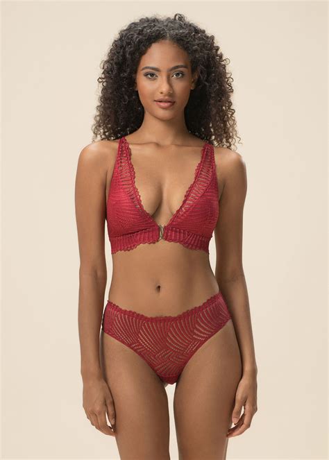 Milano Red Lace Brief Panties