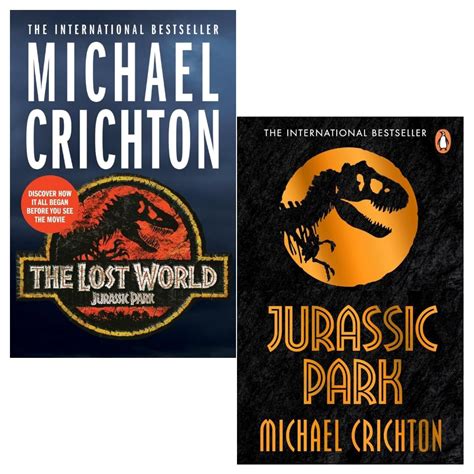 Jurassic Park The Lost World Jurassic Park Collection 2 Books Set By