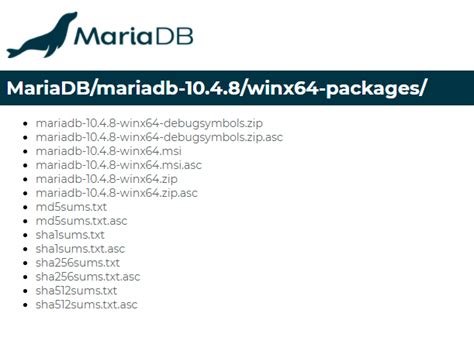 윈도우10에 mariadb 설치하기
